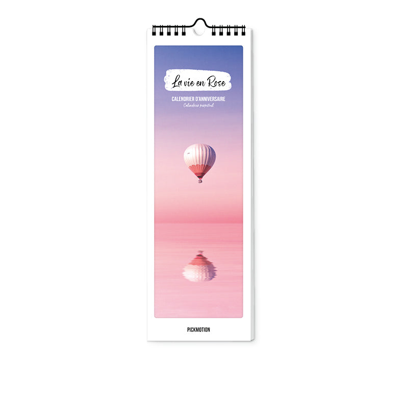 La vie en Rose - Calendar anniversaire (Dimensions 12x36) – PICKMOTION